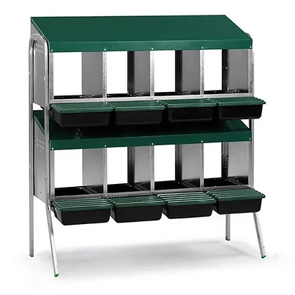 Buy Deluxe Steel Battery Rollaway Nesting Box - 8 Compartments - MyDeal ...