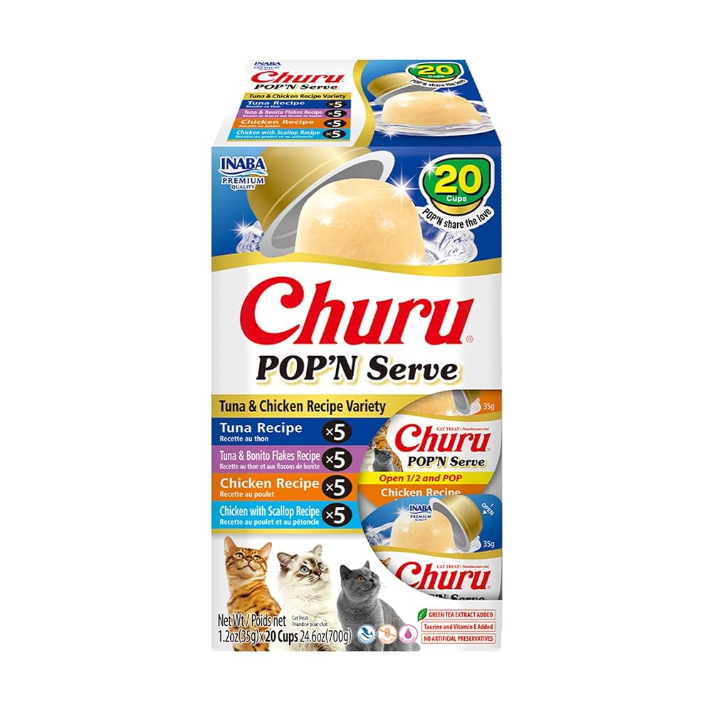 Buy INABA CAT CHURU POP N SERVE TUNA & CHICKEN VARIETY 20PK - MyDeal ...