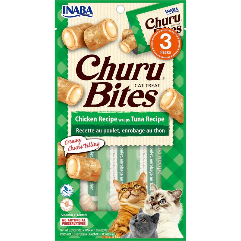 Buy Inaba Churu Bites Chicken Wraps With Tuna Cat Treats 6 x 30g ...