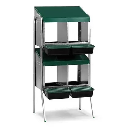 Buy Nesting Box 4 Hole - Double Row - Single Sided with Legs - MyDeal ...
