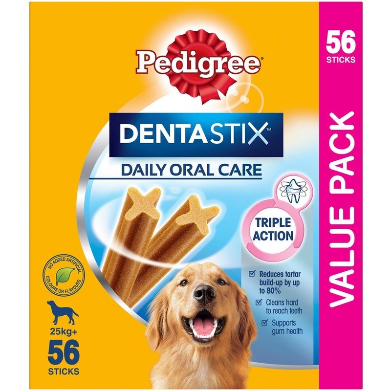 Buy Pedigree Dentastix Large Breed Dog Treat 56 Pack - MyDeal