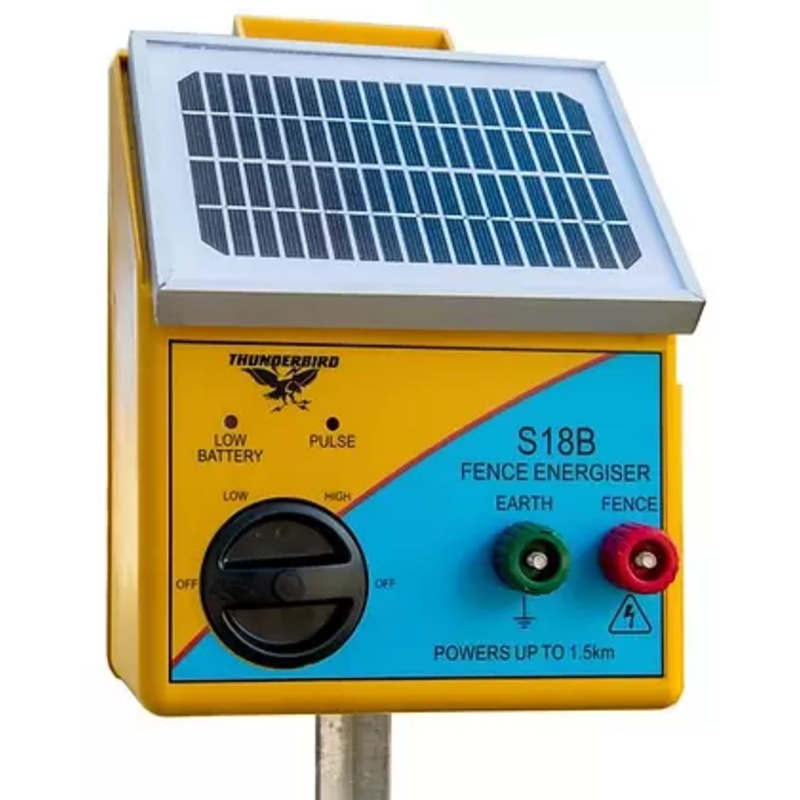 Buy Thunderbird Solar 20km Electric Fence Energiser - MyDeal