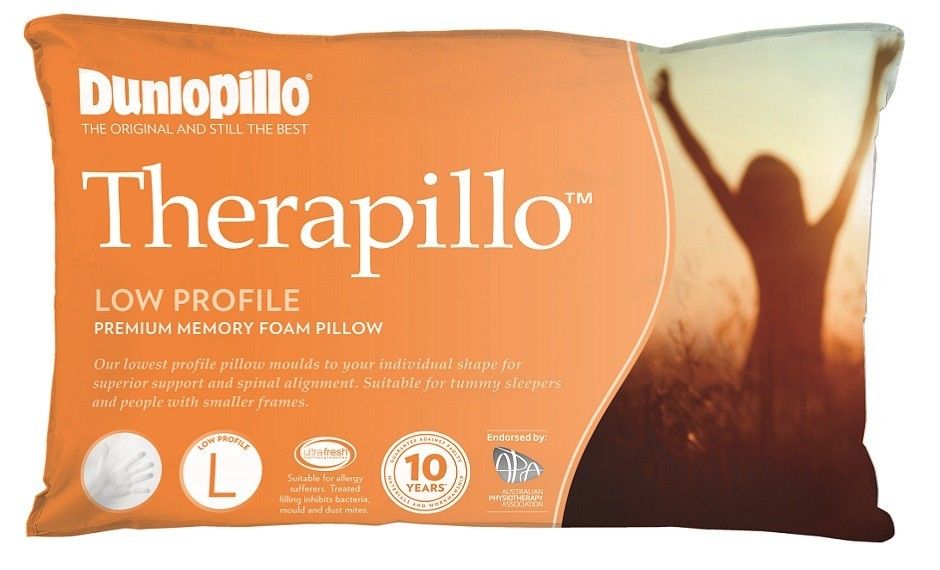 EOFY Sale on Dunlopillo Therapillo Low Profile Memory Foam Pillow ...