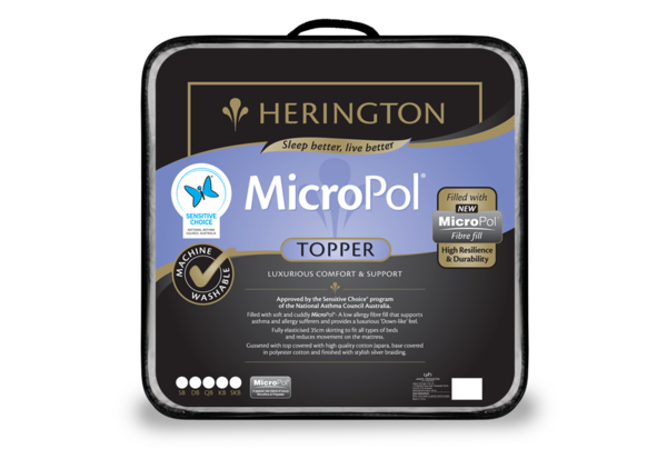Buy Herington MicroPol Topper - MyDeal Australia