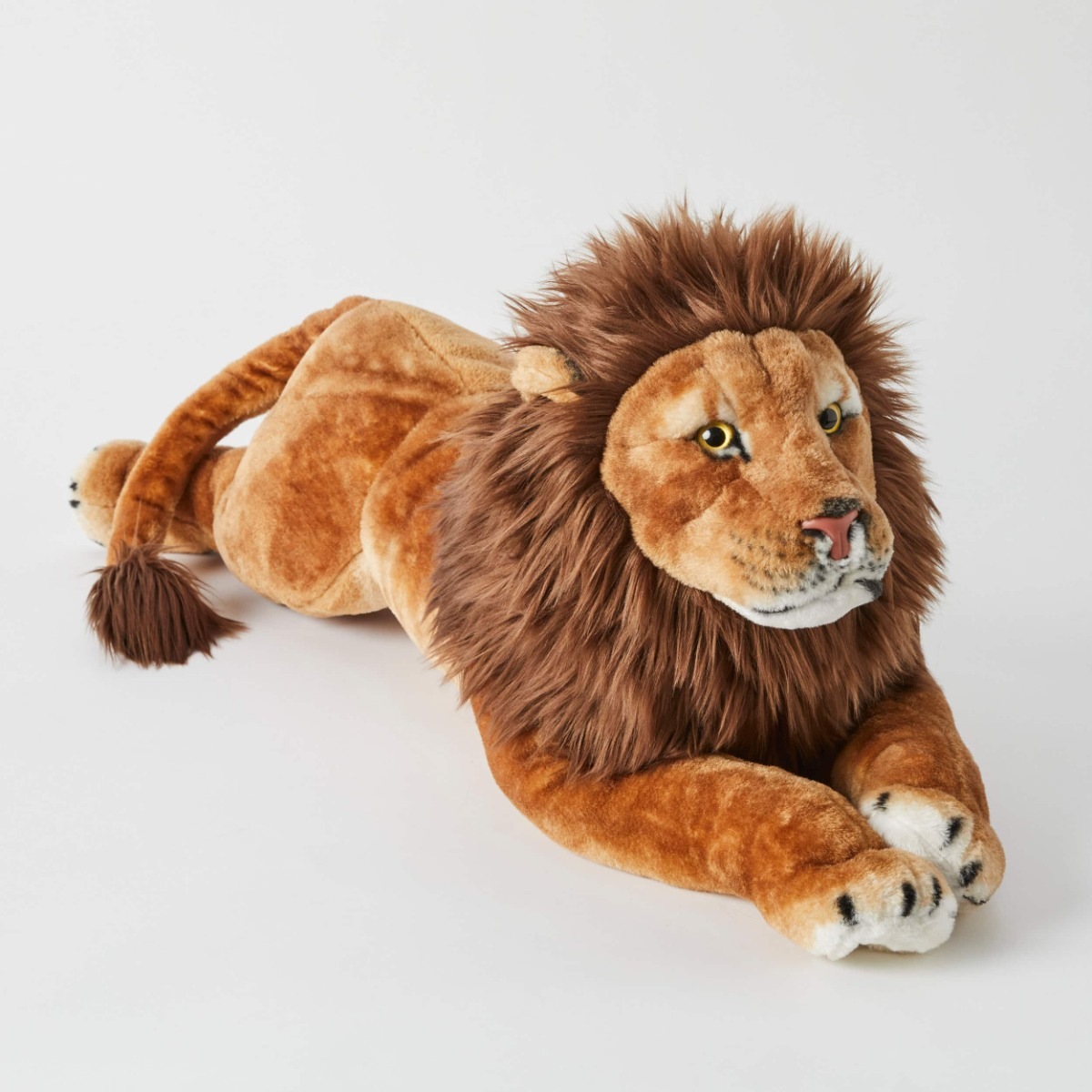Buy Jiggle & Giggle Animal Large Lying Kids Lion Plush Toy - MyDeal ...