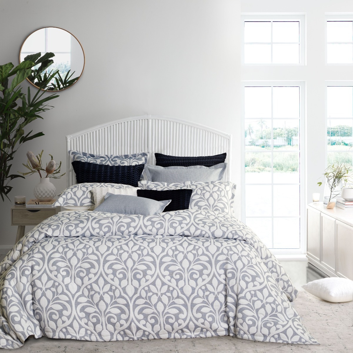 Buy Private Collection Marina Quilt Cover Set Blue - MyDeal Australia