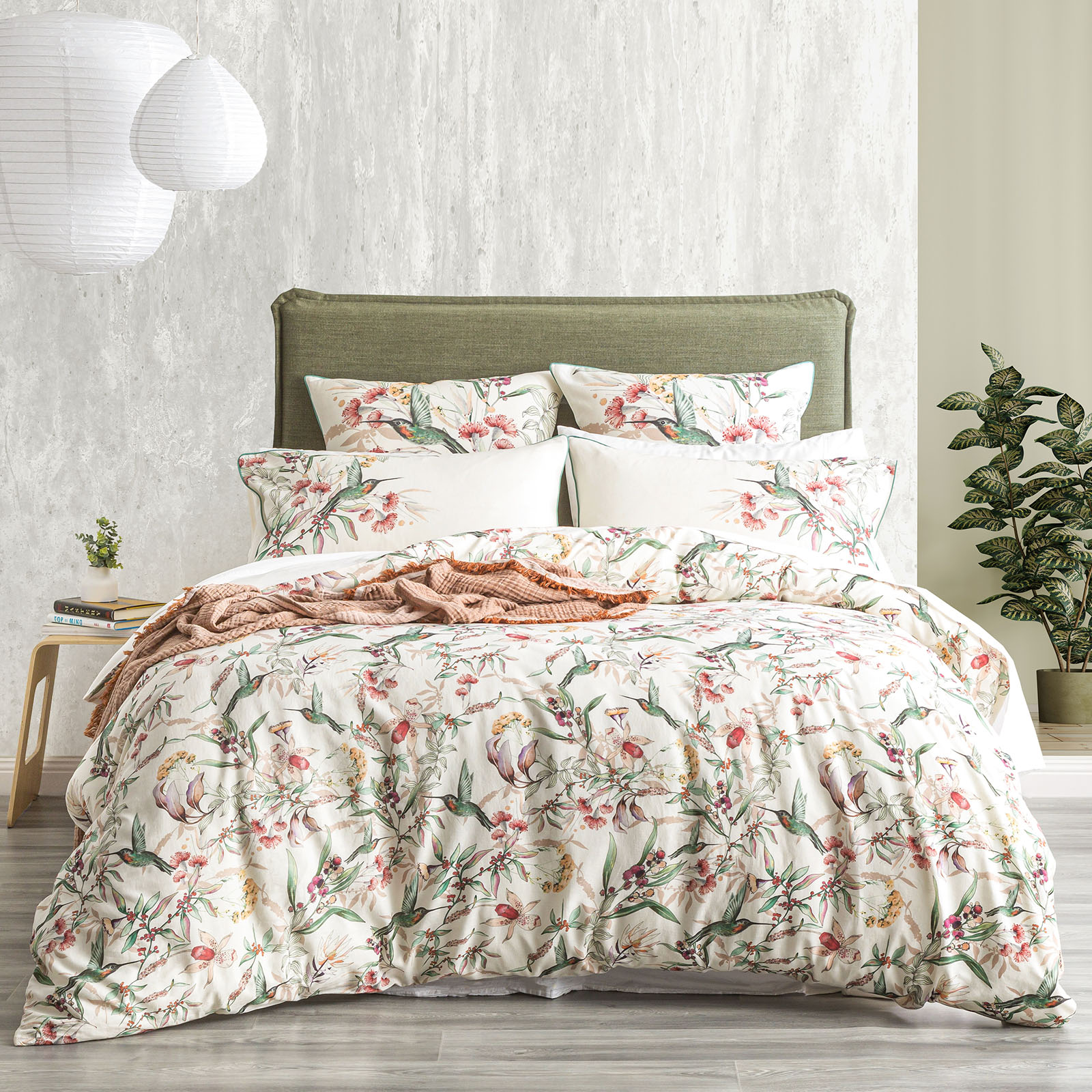 Buy Renee Taylor Cavallo French Linen Printed Quilt cover set Banksia ...