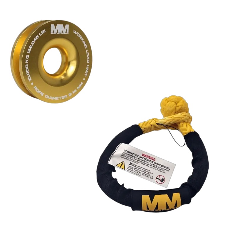 Buy 14,700kg Soft Shackle & 10,000KG Snatch Ring Combo! - MyDeal