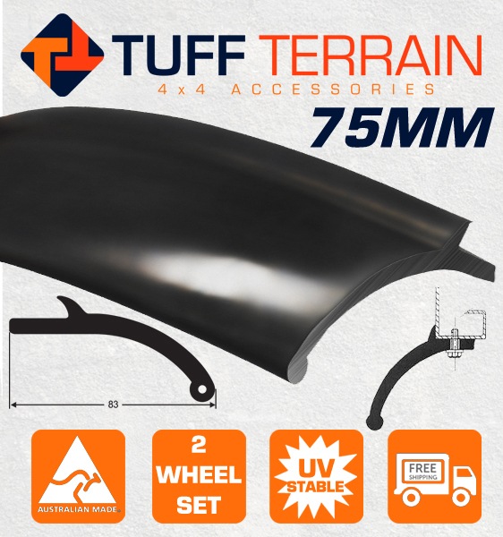 Buy 75mm Rubber Wheel Arch Flares - 2 Wheel Set Nissan - MyDeal Australia