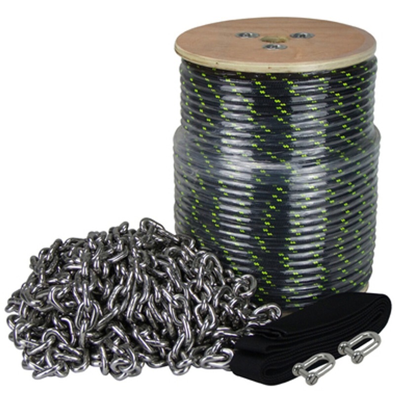 Anchor Rope Chain Deluxe - 6mm x 60m Braid + 6m x 6mm S/S SL Chain ...
