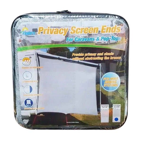 Buy Explore Caravan Awning Privacy Screen End 2050mm x 2100mm - MyDeal ...