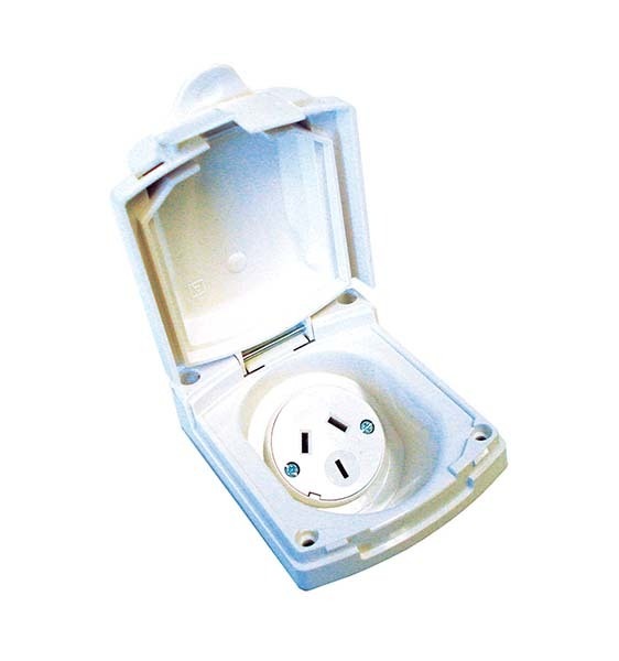 Buy Clipsal (New) White External 10 Amp Power Outlet. V415vfwe - MyDeal ...