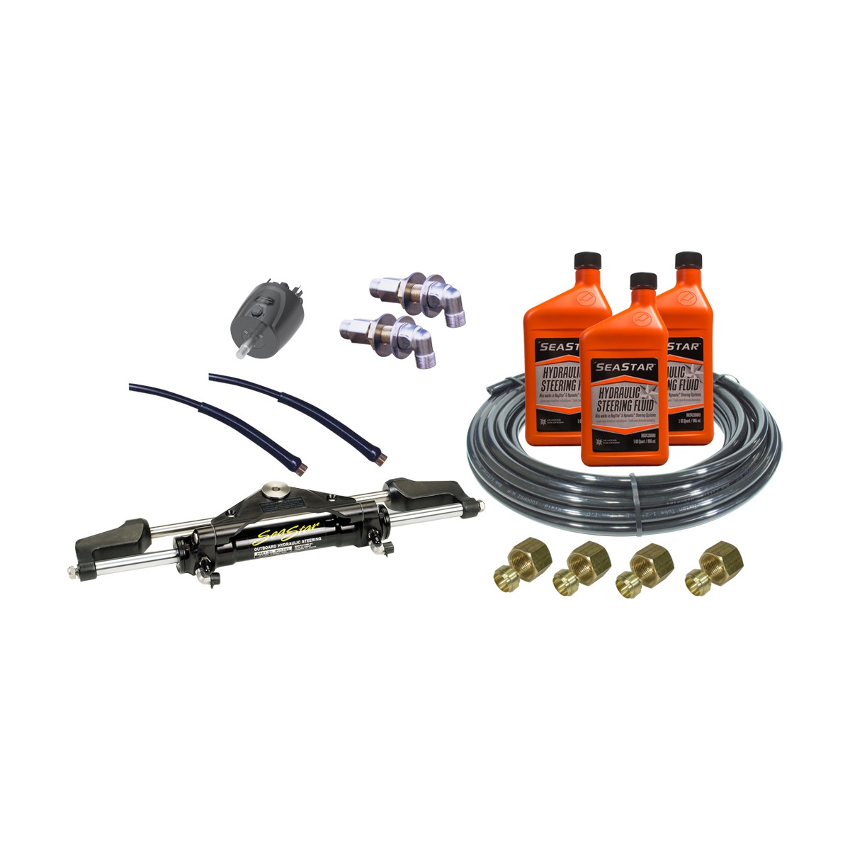 Buy Seastar Front mount Steering Kits - Thru Bulkhead Steering Kit ...