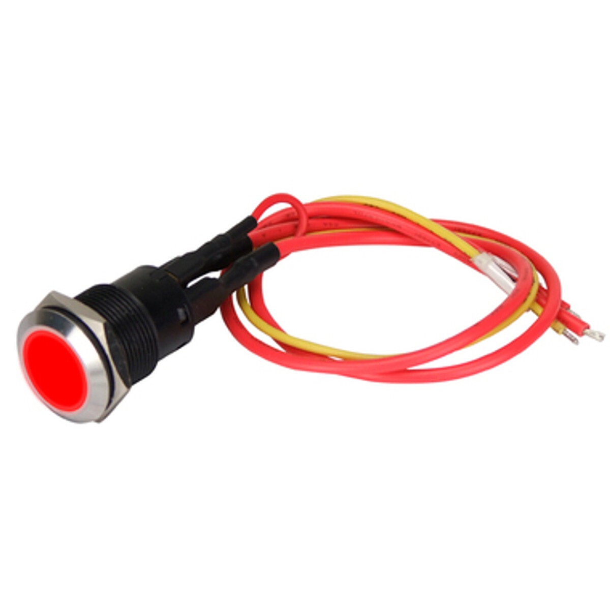 Buy Switch Round With Red Back Light On/Off 12V 20Amp With Wire Harne ...