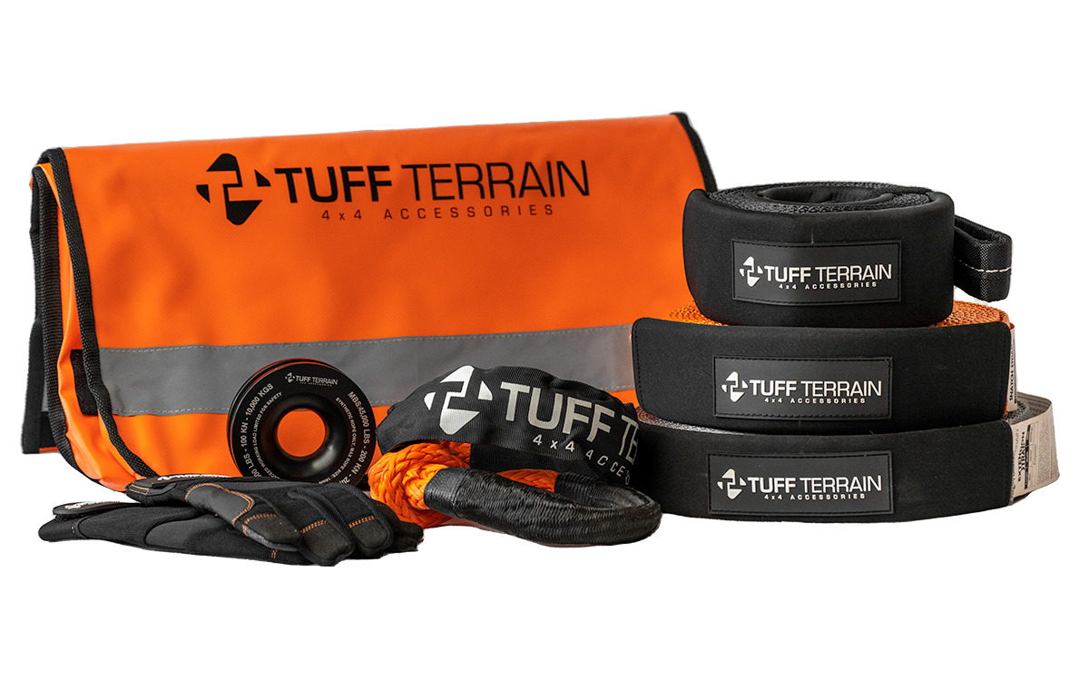 Buy Tuff Terrain Standard Winch & Snatch Recovery Kit - MyDeal Australia