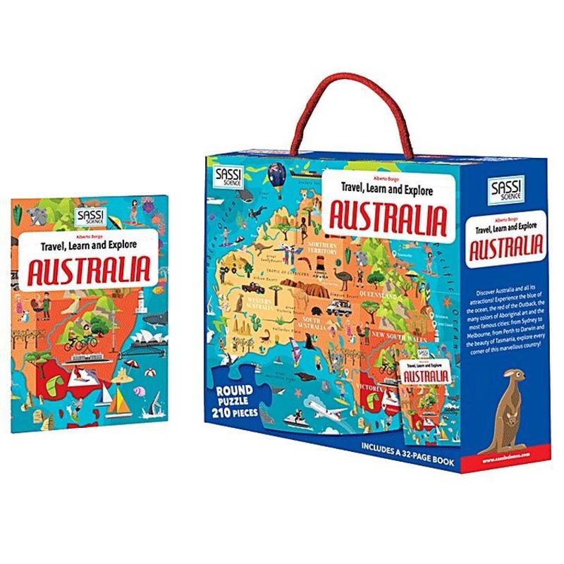 Buy Travel Learn Explore Puzzle & Book Set - Australia - MyDeal