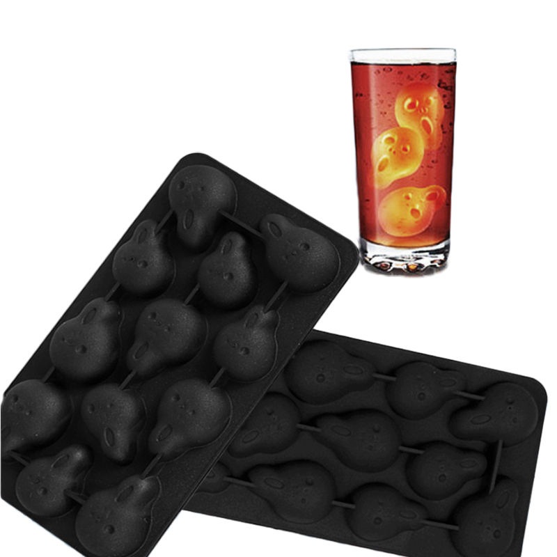 Buy Nevenka 2 Pcs Scream Ghost Ice Cube Trays for Halloween Party ...