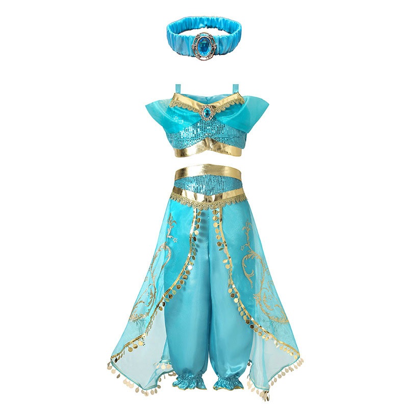 Buy Nevenka Fancy Princess Costume Set with Headband Sequin Party Dress ...