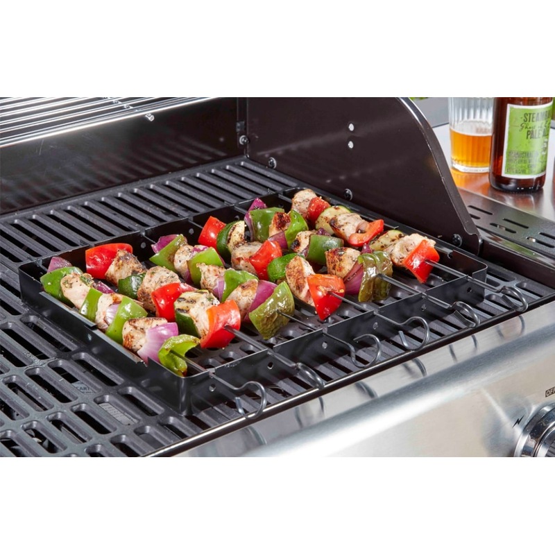 Buy Pro Grill Kebab Rack and Skewers - MyDeal
