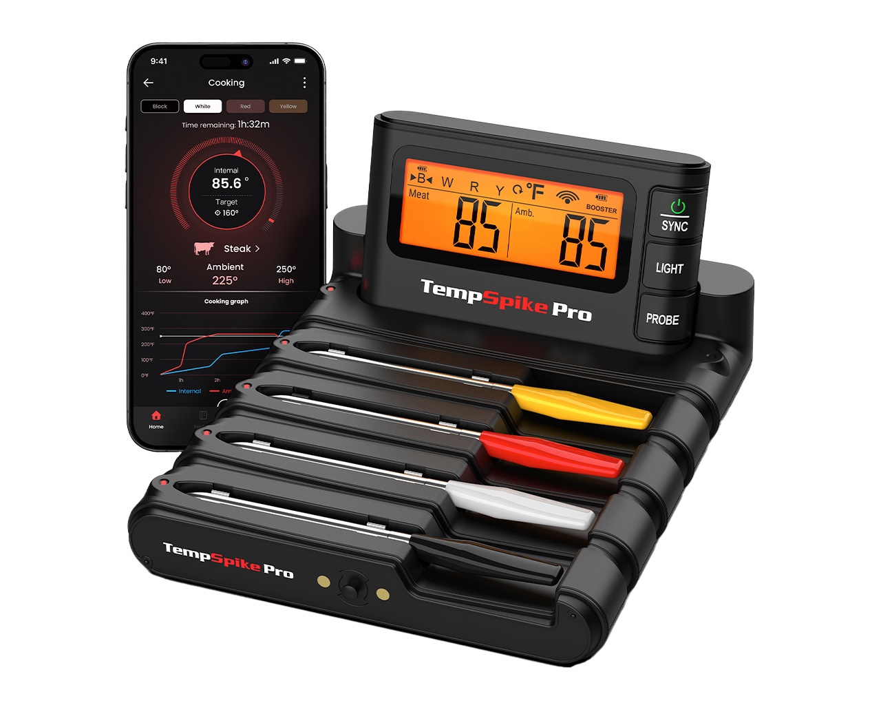 Buy ThermoPro 4 Probe Tempspike Pro TP980W Wireless Meat Thermometer ...