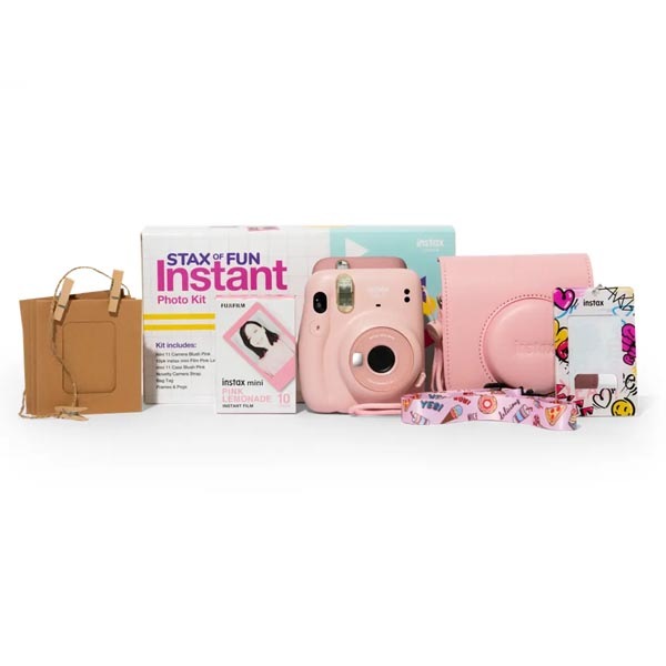 Buy Fujifilm Instax Mini 11 Pink Camera Bundle Kit - MyDeal Australia