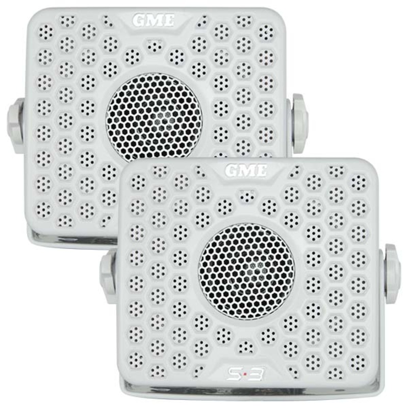 Buy GME GS300 Marine S3 Box Speakers - White - MyDeal