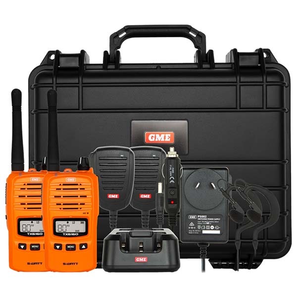 Buy GME TX6160OTP 5W UHF Handheld Radio Twin Pack (Orange) - MyDeal ...