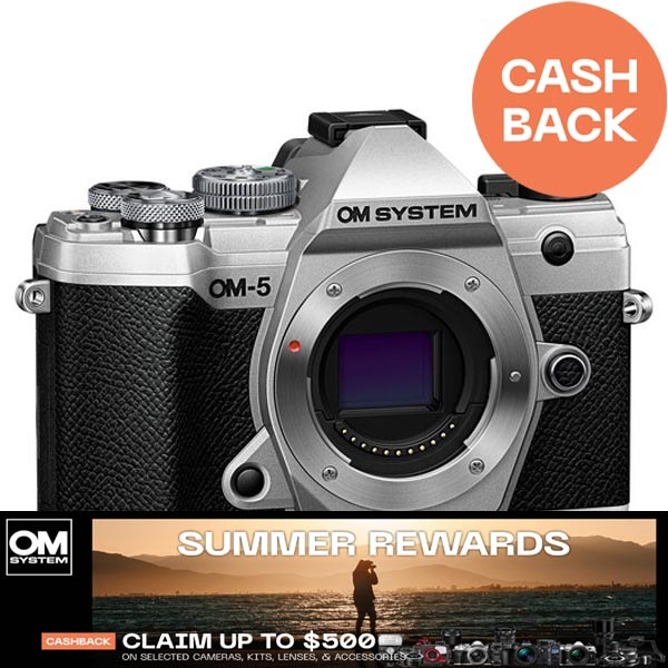 Buy OM System OM-5 Mirrorless Camera - Silver - MyDeal Australia