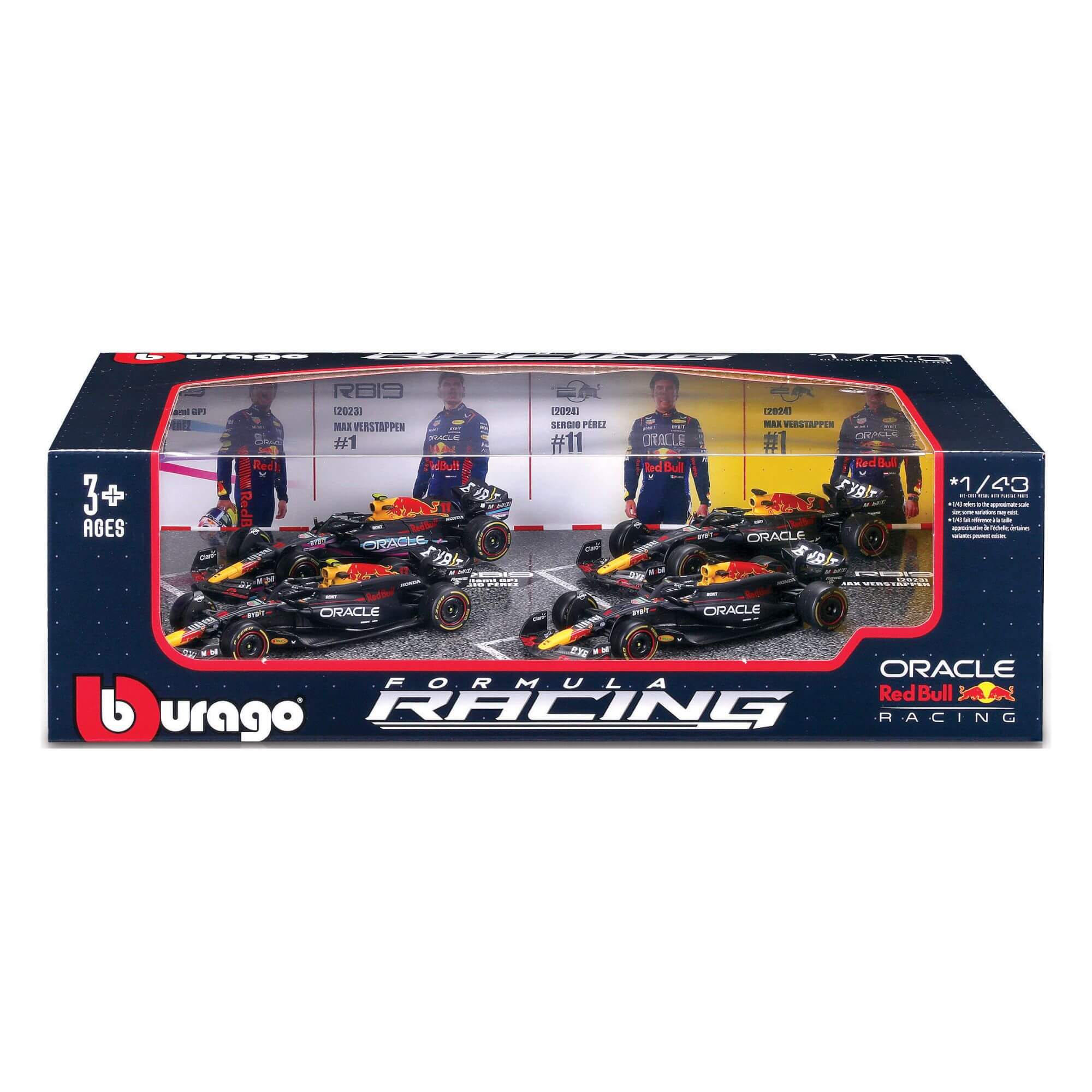 Buy Bburago - F1 Red Bull Gift Set 1:43 Verstappen #1 4pcs - MyDeal ...