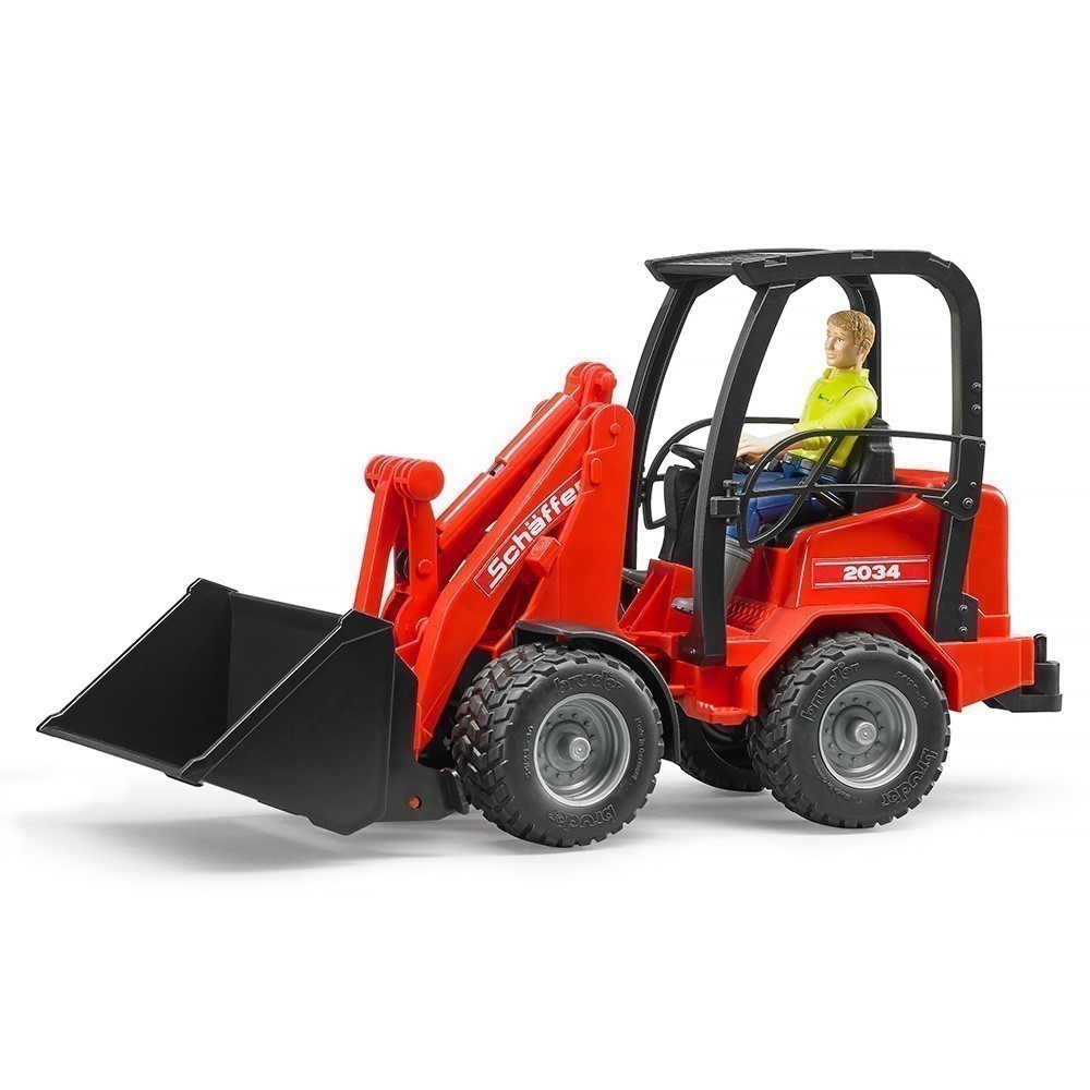 Buy Bruder - Schaffer Compact Loader 2034 With Figure & Accessories ...