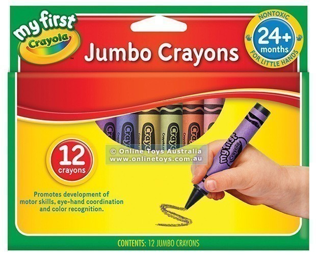 Buy Crayola - My First - Jumbo Crayons - 12 Pack - MyDeal Australia