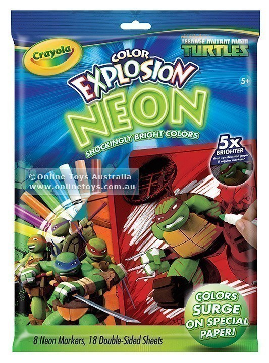 Buy Crayola Neon Colour Explosion - Teenage Mutant Ninja Turtles ...