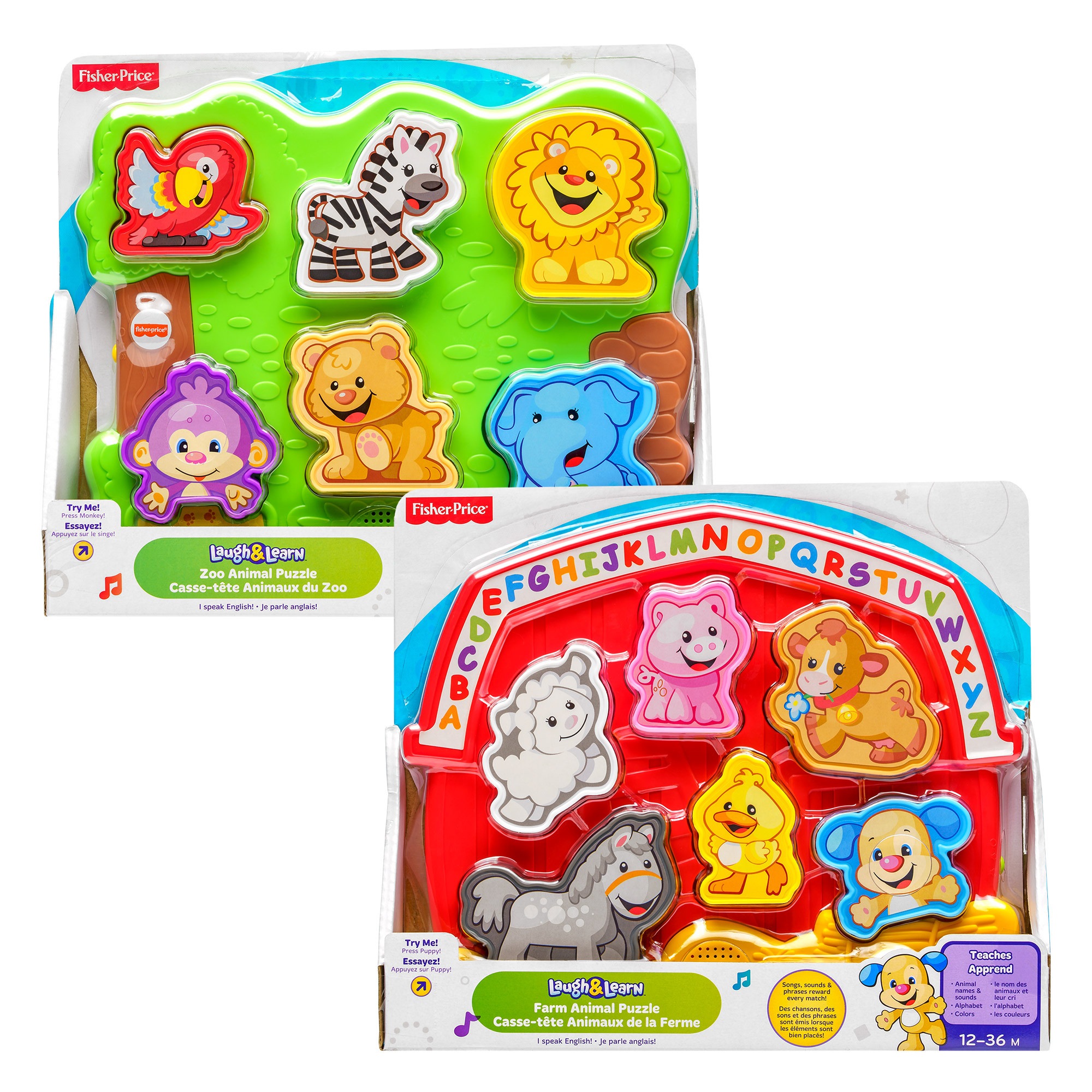 Buy Fisher Price - Laugh & Learn Animal Puzzle Assortment - MyDeal ...