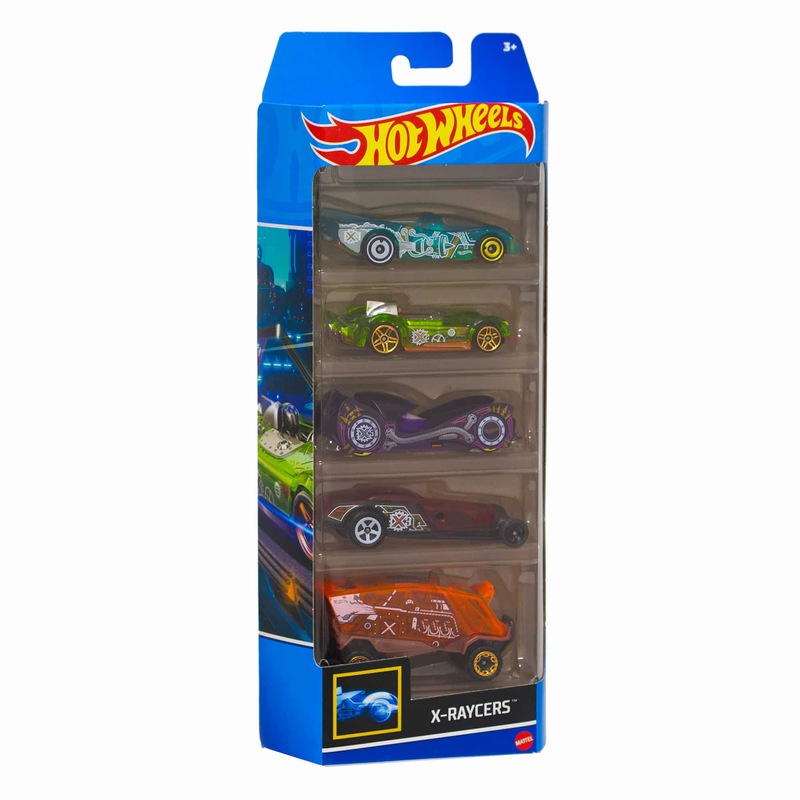 Buy Hot Wheels 5 Car Pack - X-Raycers - MyDeal