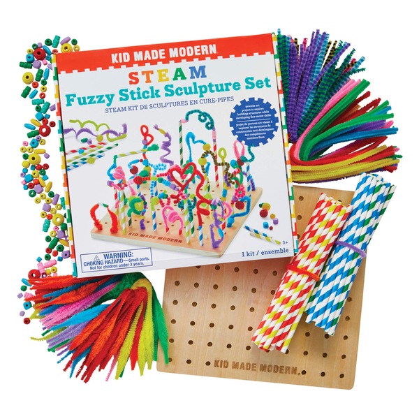 Buy Kid Made Modern - STEAM Fuzzy Stick Sculpture Set - MyDeal Australia