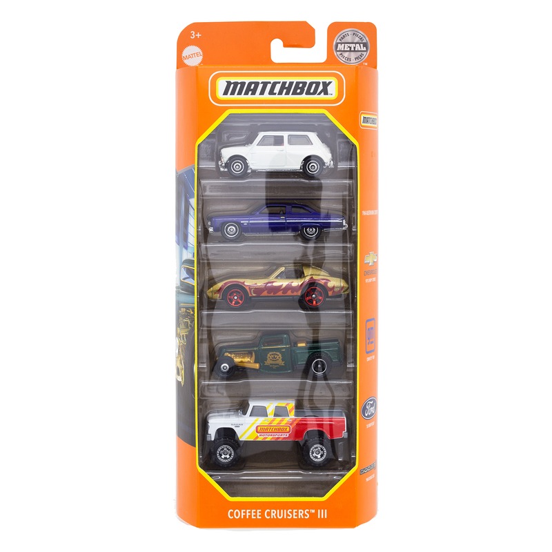 Buy Matchbox 5-Pack Vehicles-Coffee Cruisers III - MyDeal