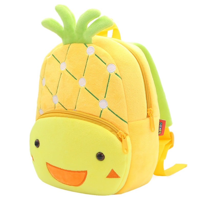 Buy ANYKIDZ 3D Yellow Pineapple Kids School Backpack Cute Cartoon ...