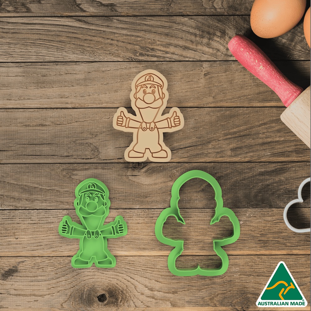 Buy Super Mario-Luigi Cookie Cutter and Embosser Stamp - MyDeal Australia