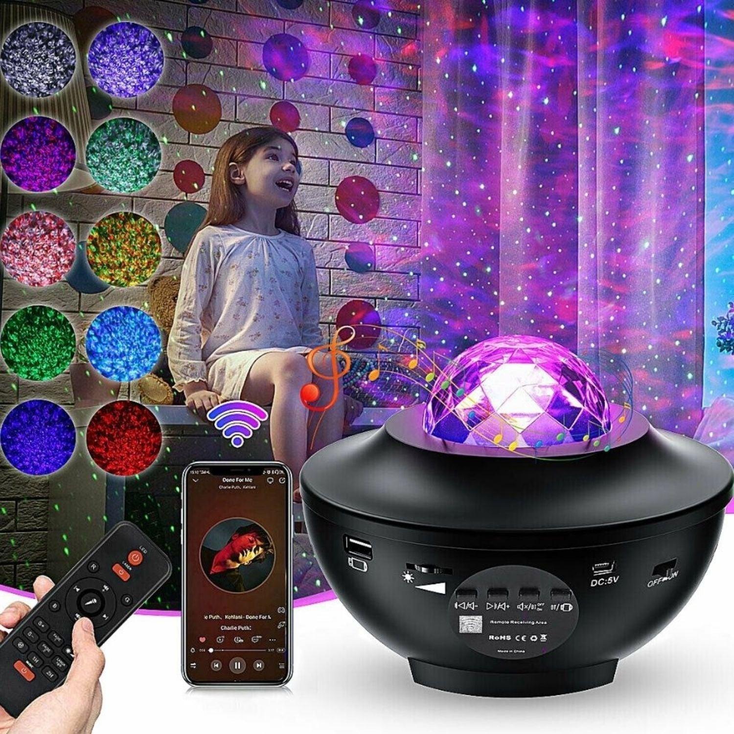 Buy Glowly Galaxy Star Projector 3 in 1 Starry Night Light Projector ...