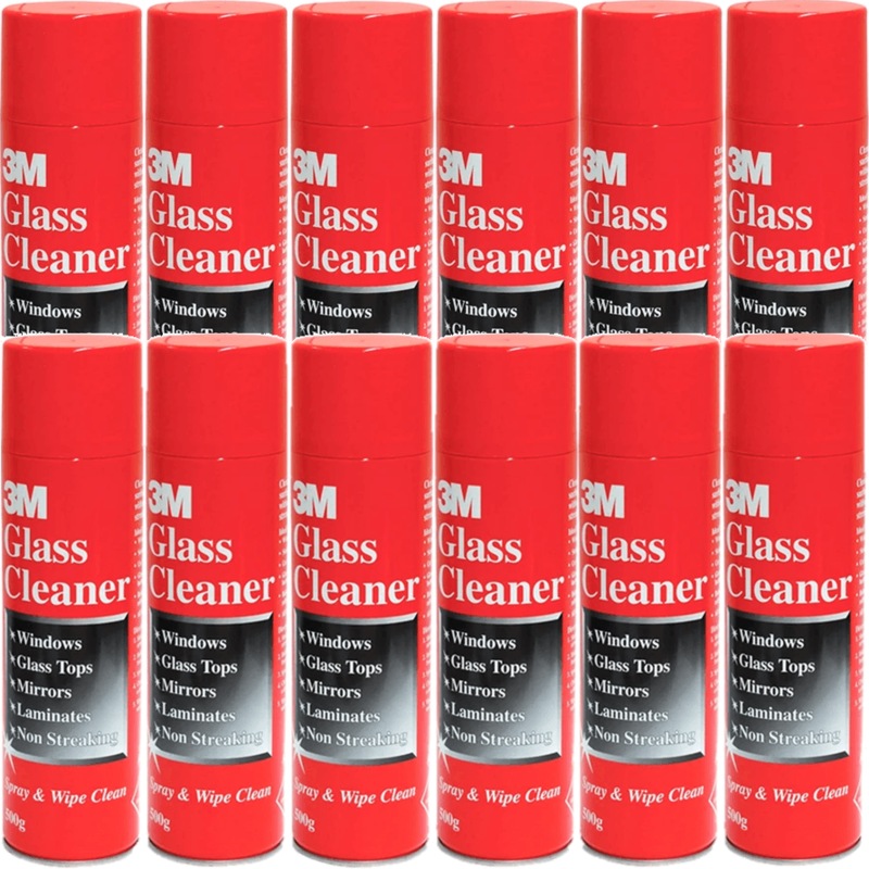 Buy 12 Pack 3M Glass And Laminate Cleaner Spray Can 500G BULK - MyDeal