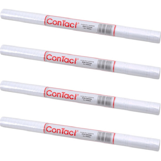 Buy 4 Pack Contact Economy Book Covering Self Adhesive 50 Micron ...