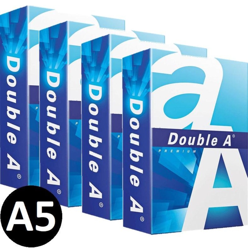 Buy 4 Packs Double A A5 Premium Copy Paper White 80GSM Smooth 500 ...