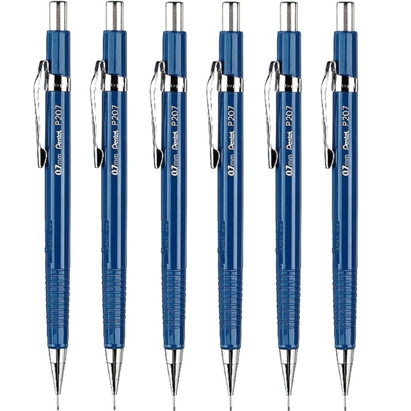 Buy 6 Pack Pentel P207 Mechanical Drafting Pencil 0.7mm Pacer Premium ...