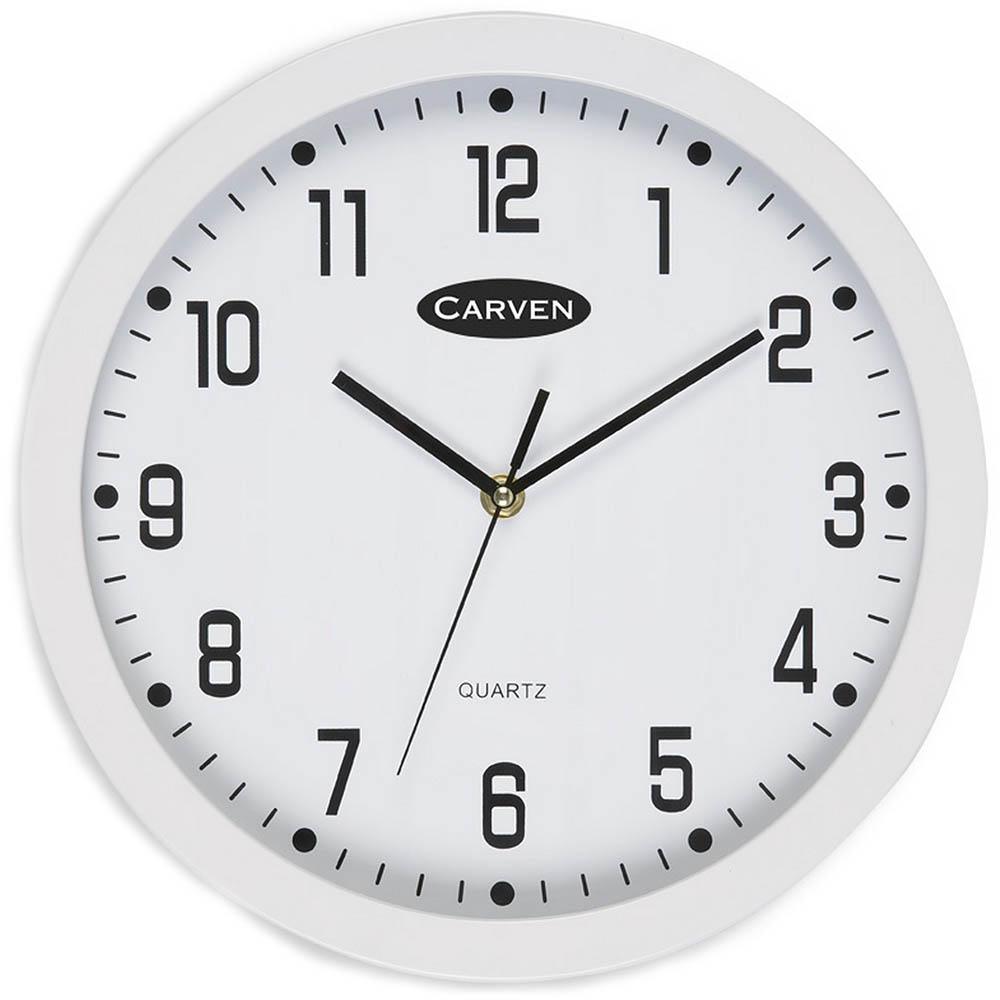 Buy Carven Wall Clock 300mm White Frame - MyDeal Australia