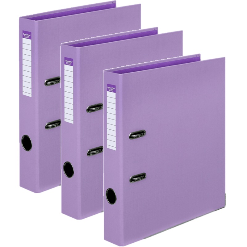 Buy Colourhide Half Lever Arch File Folder A4 Purple Pack 15 - MyDeal