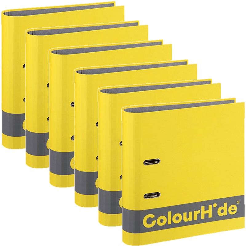 Buy Colourhide Silky Touch Bright Yellow Lever Arch File Folder Binder ...