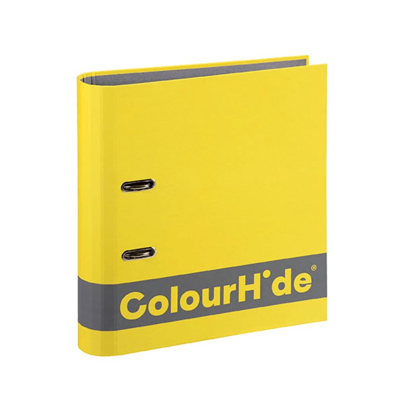 Buy Colourhide Silky Touch Bright Yellow Lever Arch File Folder Binder ...