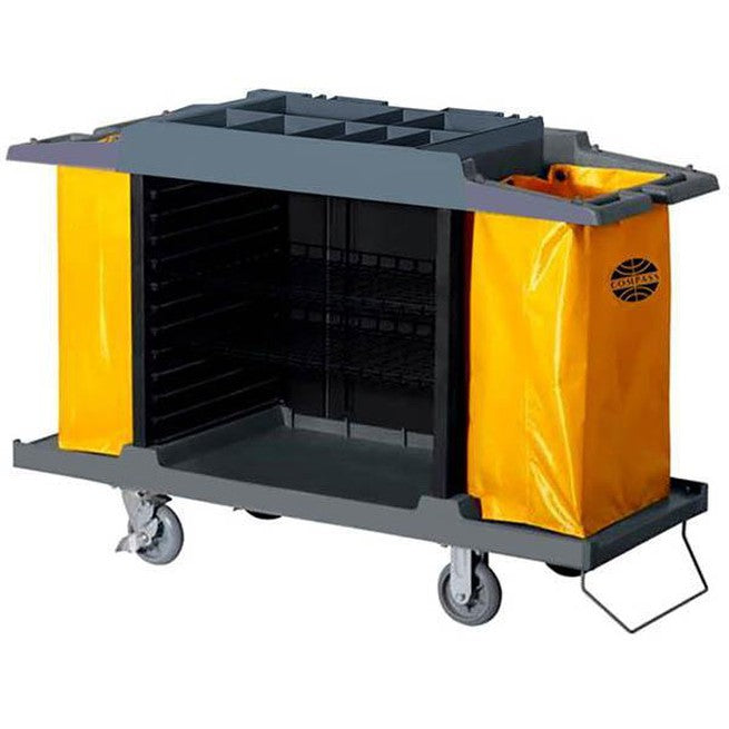 Buy Compass Compact Open Front Housekeeping Trolley - MyDeal Australia
