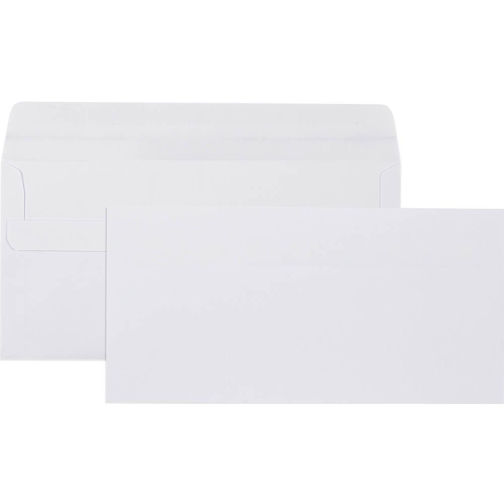 Buy Cumberland DL Envelopes Plain Self Seal 80GSM 110x220mm White Box ...