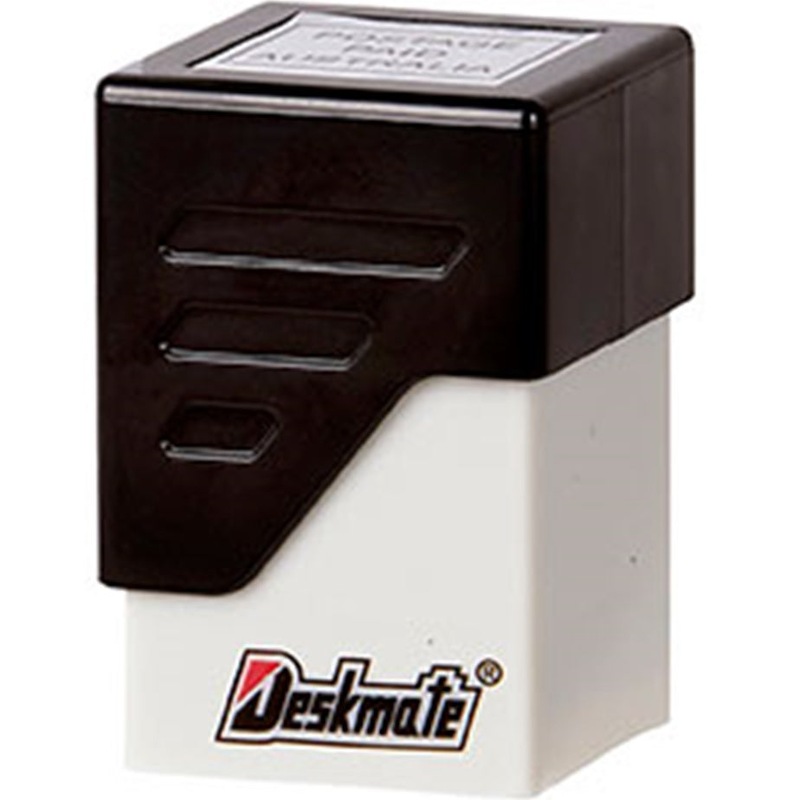 Buy Deskmate Pre-Inked Stamp Postage Paid Australia Black - MyDeal